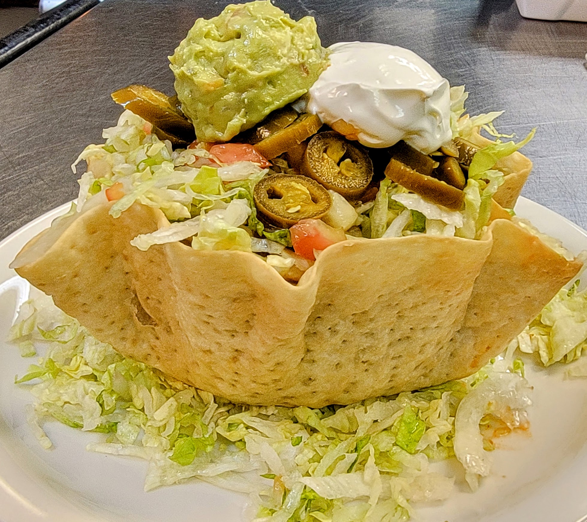 Ensalada de Taco (Taco Salad) - Flaco's Mexican Restaurant- Specialties ...